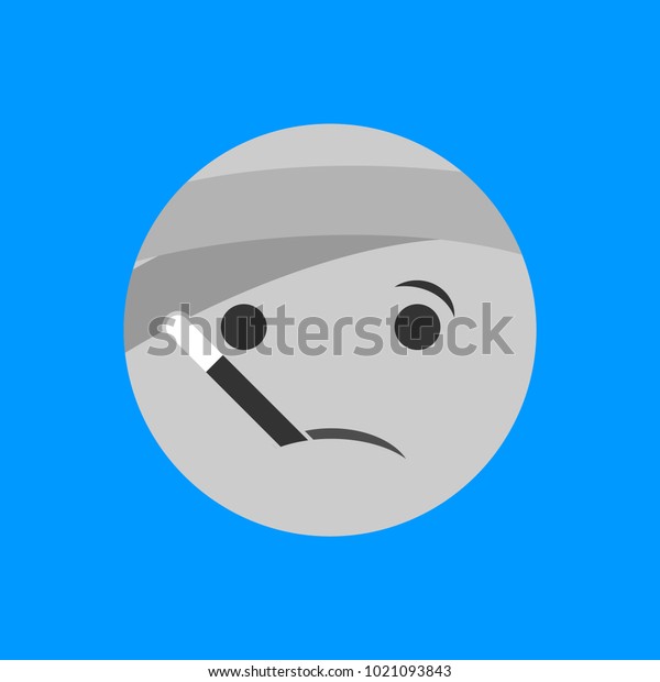Flat Face Icon Simple Emoji Flat Stock Vector (Royalty Free) 1021093843 ...