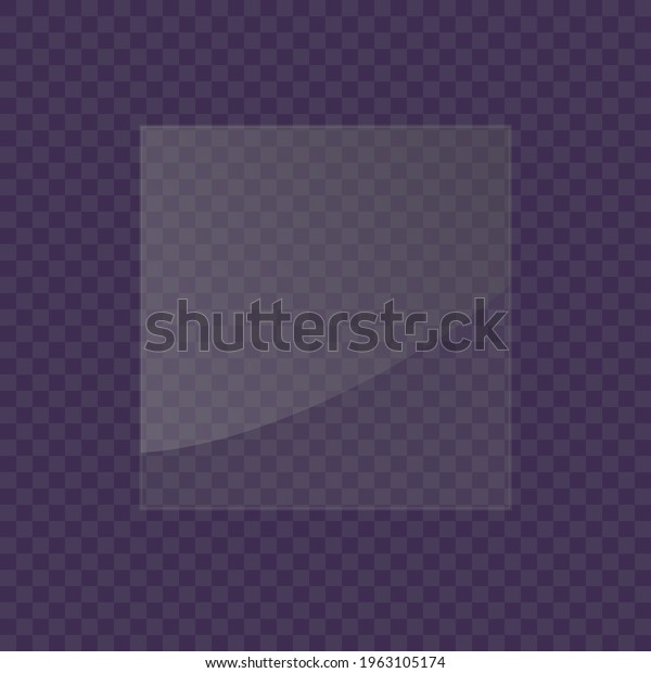 Flat Glass Plates Set Windows Banners Stock Vector (Royalty Free ...