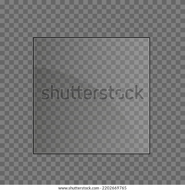 Flat Glass Plates Set Windows Banners Stock Vector (Royalty Free ...
