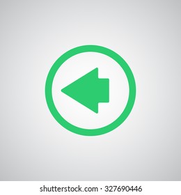 Back Button Green Glossy Button Left: เวกเตอร์สต็อก (ปลอดค่าลิขสิทธิ์ ...