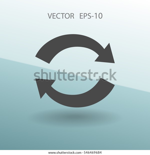 Flat Icon Cyclic Vector Illustration Stock Vector (Royalty Free ...