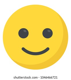Flat Icon Design Happy Smiley Stock Vector (Royalty Free) 1046466721 ...