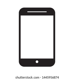 Phone Icon Vector Blank Screen Isolated Stock Vector (Royalty Free ...