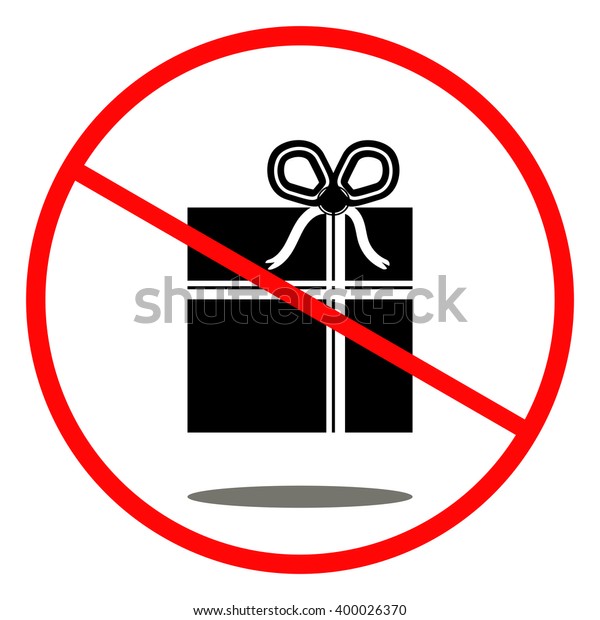 Flat Icons Prohibitory Sign Gift Stock Vector (Royalty Free) 400026370 ...