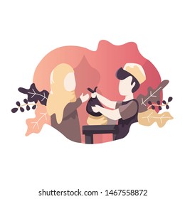 Image Caveman Dragging His Mate By Stock Vector (Royalty Free) 189749021