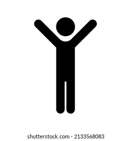 Flat Illustration Hand Man Icon Business Stock Vector (Royalty Free ...