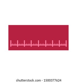 Flat Illustration Ruler Vector Icon Measurement Stock Vector (Royalty ...