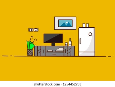 Vector Illustration Workspace Display Complete Work: เวกเตอร์สต็อก ...