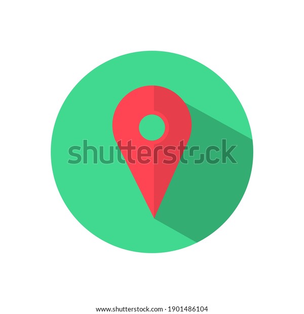 Flat Isolated Trendy Style Maps Logos Stock Vector (Royalty Free ...