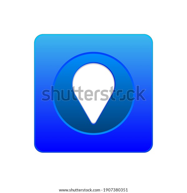 Flat Isolated Trendy Style Maps Logos Stock Vector (Royalty Free ...