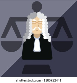 Flat Judge Icon Stock Vector (Royalty Free) 1185922441 | Shutterstock