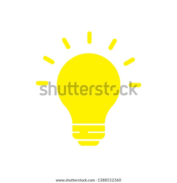 Flat Lamp Icon Sign Symbol Vector: стоковая векторная графика (без ...