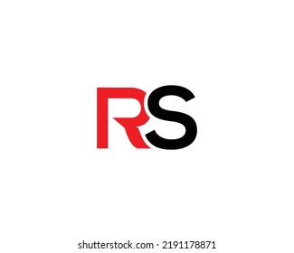 Flat Letter Design Rs Logo Icon Stock Vector (Royalty Free) 2191178871 ...