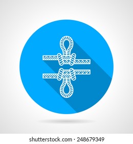 Flat Line Round Blue Icon White Stock Vector (Royalty Free) 248679349 ...