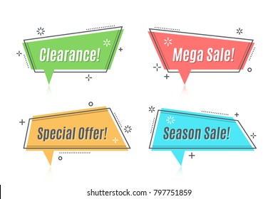 2,671 Flat linear promotion shapes banner Images, Stock Photos ...