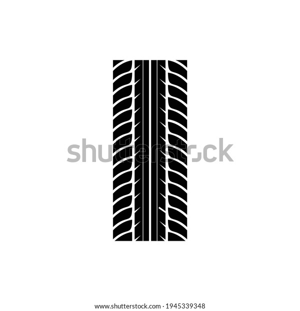 Flat Logo Tire Tread Icon Suitable Stock Vector (Royalty Free ...