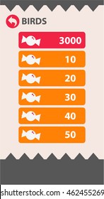 Flat Mobile Game Gui Coins Shop Stock Vector (Royalty Free) 462455269 ...