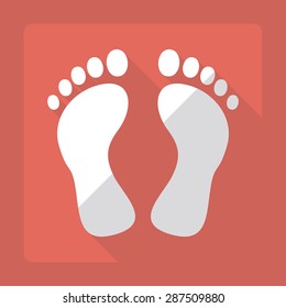 Outline Left Right Foot Feet Vector Stock Vector (Royalty Free ...