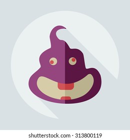 Flat Modern Design Shadow Icons Faeces Stock Vector (Royalty Free ...