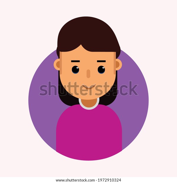 Flat Modern Female Style Character Illustration Stock Vector (Royalty ...