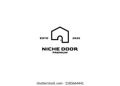 Flat Niche Door Logo Vector Icon Stock Vector (Royalty Free) 2183664441 ...