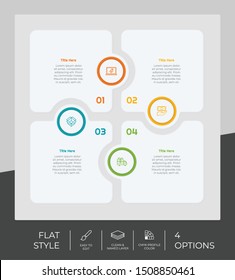 3d Modern Option Square Infographic Paper Stock Vector (Royalty Free ...