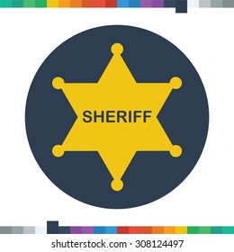 Police Badge Doodle Stock Vector (Royalty Free) 323786420