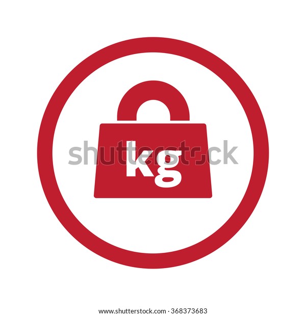 Flat Red Weight Kilograms Icon Circle Stock Vector (Royalty Free ... Flat Red Weight Kilograms Icon Circle Stock Vector (Royalty Free ...