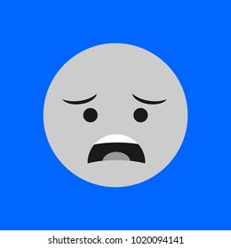 Sad Face Icon Flat Icon Stock Vector (Royalty Free) 1015704850