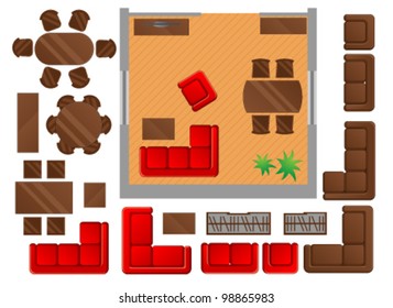 10,680 Floor plan objects Stock Illustrations, Images & Vectors ...