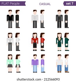 Flat Style Design Professional People Vector Stock Vector (Royalty Free ...