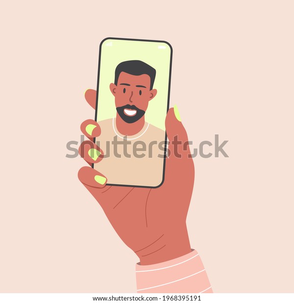 Flat Vector Cartoon Illustration Female Hand Stock Vector (Royalty Free ...