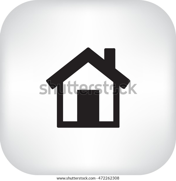 Flat Vector Home Icon Stock Vector (Royalty Free) 472262308 | Shutterstock