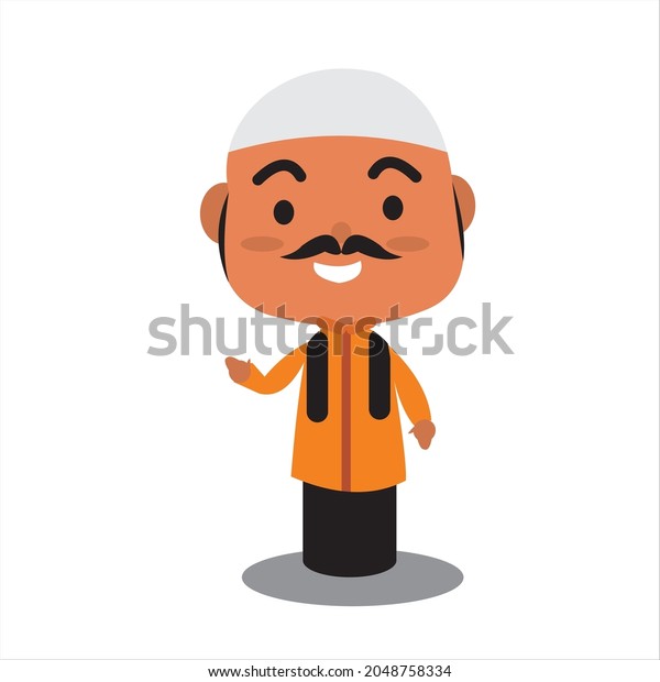 Flat Vector Illustration Cartoon Character Depicting Stock Vector ...
