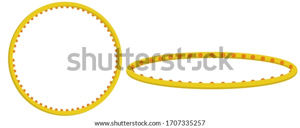Flat Vector Illustration Hula Hoop Stock Vector (Royalty Free ...