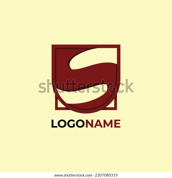 Flat Vector Illustration Mono Color Logo Stock Vector (Royalty Free ...