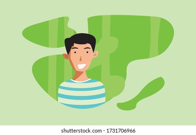 Flat Vector Illustration Simple Person Stock Vector (Royalty Free ...