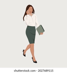 Flat Vector People Illustration Office People Stock Vector (Royalty ...