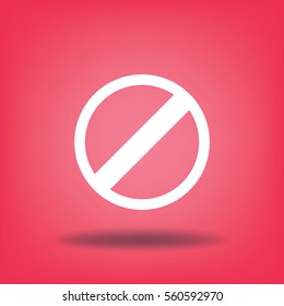 Flat Vector Stop Sign Icon Stock Vector (Royalty Free) 560592970 ...