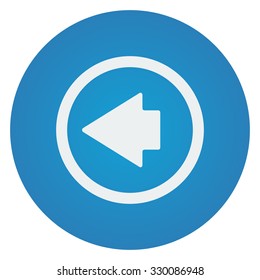 Flat White Arrow Left Icon On Stock Vector (Royalty Free) 330086948 ...