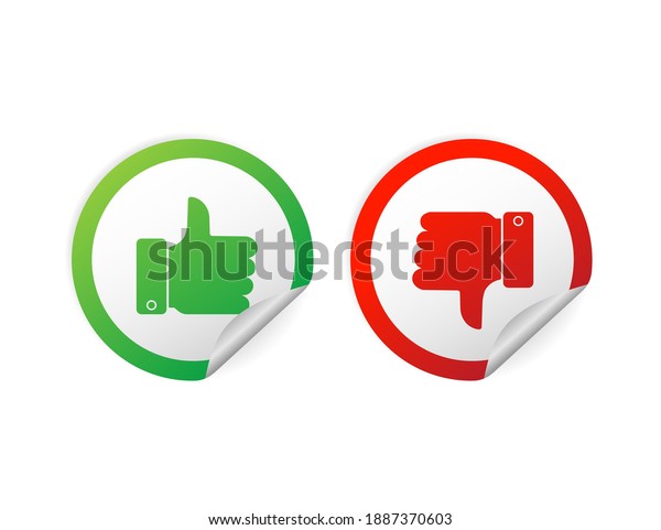 Flat Yes No Sticker Check Mark Stock Vector (Royalty Free) 1887370603 ...