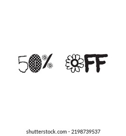 Flate Discount Offer Logo Design Vector Stock Vector (Royalty Free ...