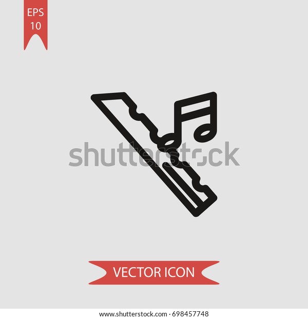 Flaut Vector Icon Illustration Symbol Stock Vector (Royalty Free ...