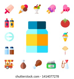 Flavor Icon Set 17 Flat Flavor Stock Vector (Royalty Free) 1414077278 ...