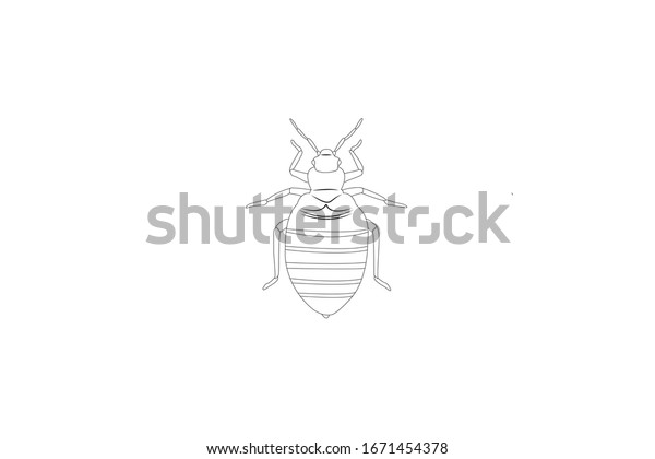 Fleas Animal Cartoon Vector Outline Illustration: เวกเตอร์สต็อก (ปลอด ...