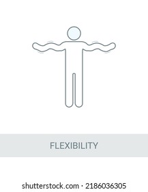 Flexibility Soft Skill Icon Easy Edit Stock Vector (Royalty Free ...