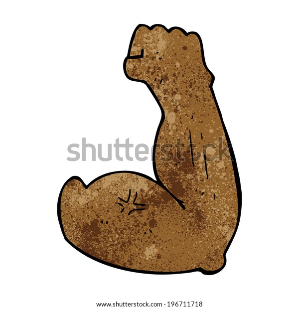 Flexing Strong Arm Cartoon Stock Vector (Royalty Free) 196711718 ...