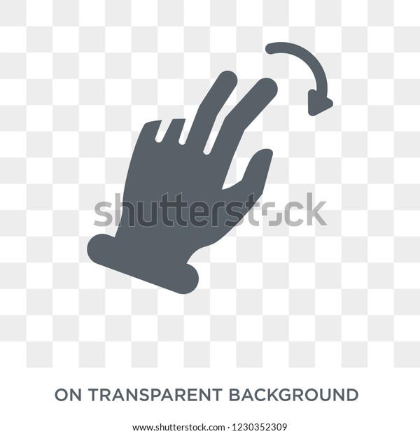 Flick Right Gesture Icon Trendy Flat Stock Vector (Royalty Free ...