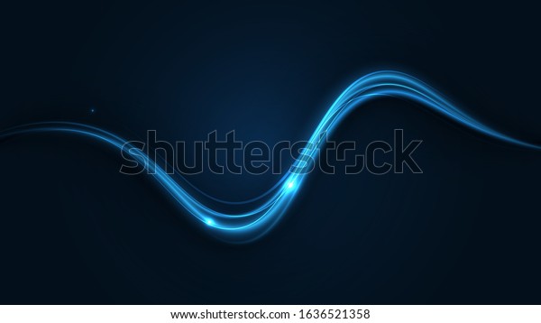Flickering Waves Light Effect Isolated On Stock Vector (Royalty Free ...