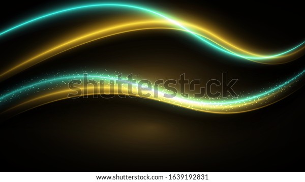 Flickering Waves Light Effect Isolated On Stock Vector (Royalty Free ...